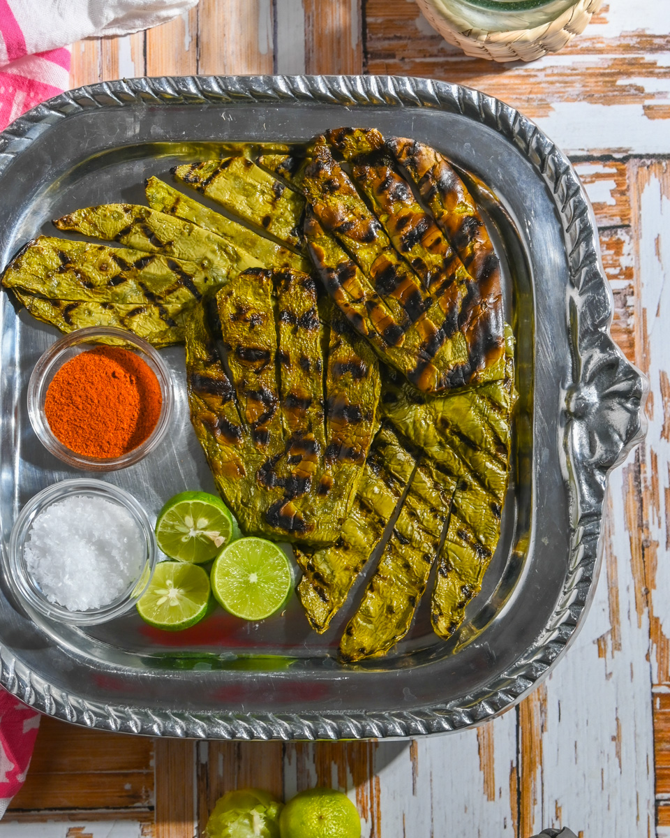 Nopales Asados (Flavorful Grilled Cactus Paddles)