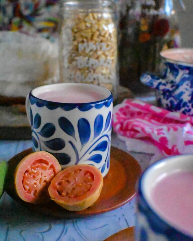Atole de Guayaba (Pink Guava Atole)