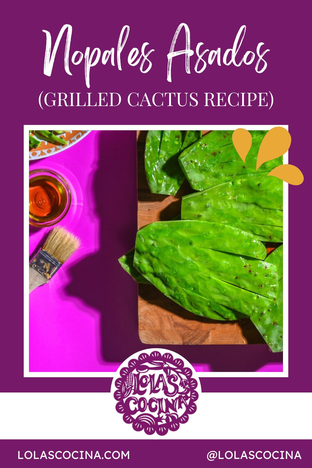 Nopales Asados (Flavorful Grilled Cactus Paddles)