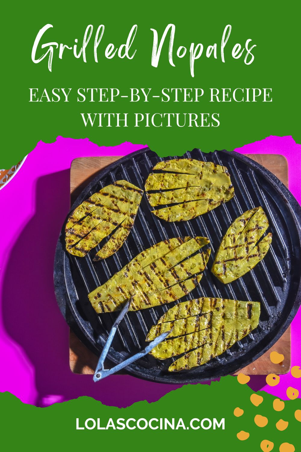Nopales Asados (Flavorful Grilled Cactus Paddles)