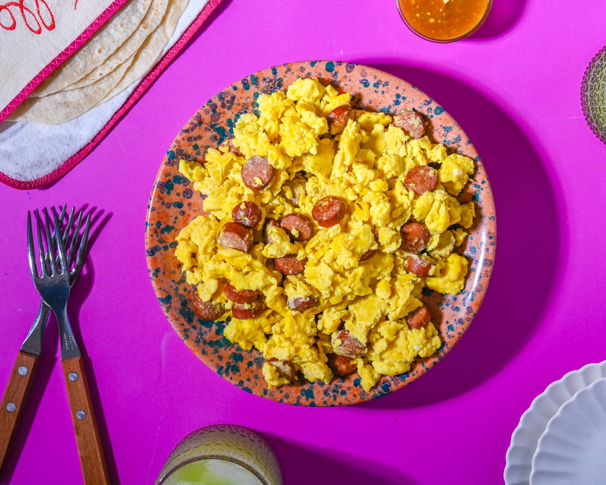 Best Huevos con Weenies (Scrambled Eggs with Hot Dogs)