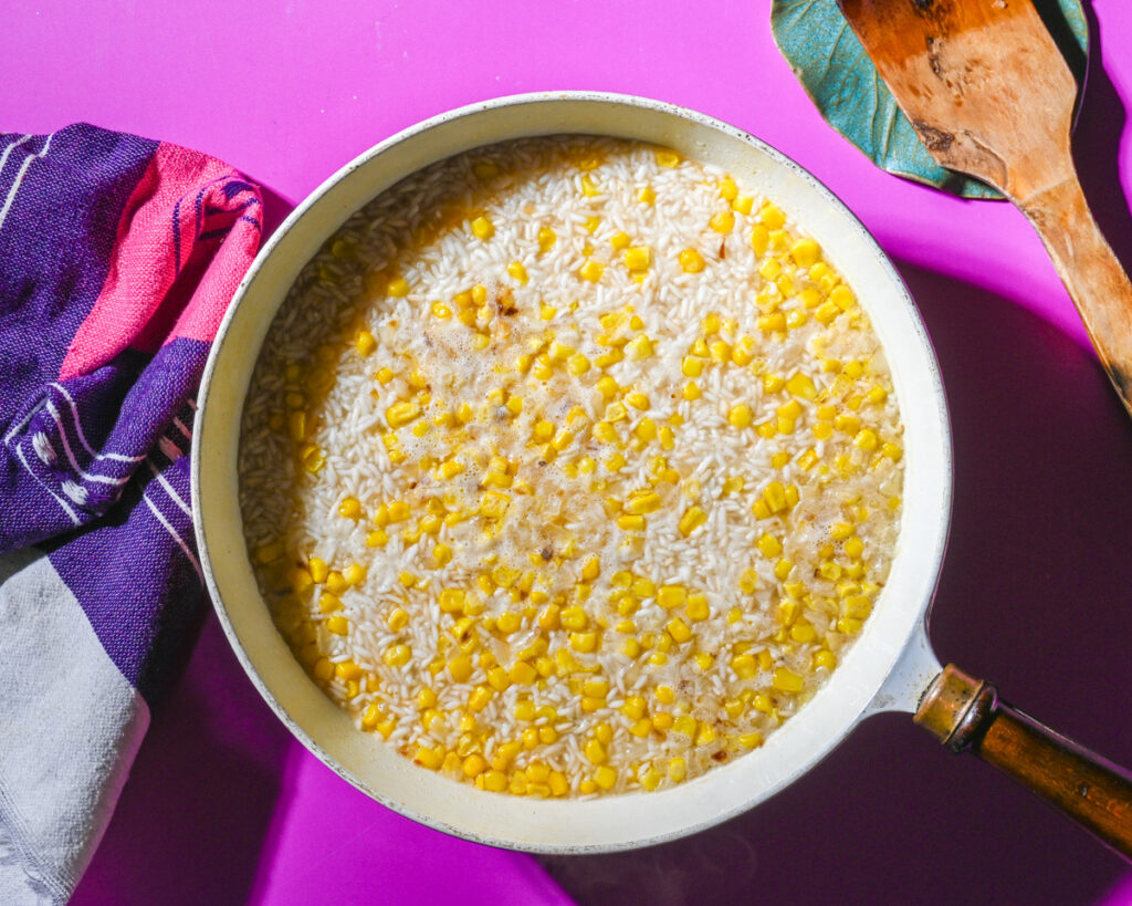 How to Make Arroz Blanco con Elote (Rice with Corn) - Lola's Cocina